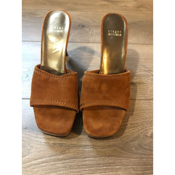 Stuart Weitzman | Shoes | Stuart Weitzman Rust Color High Heeled Suede ...